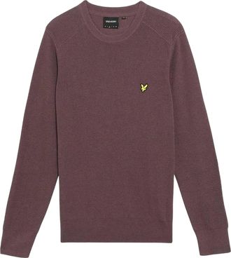 Lyle & Scott Pullover f&uuml;r Herren, gerippt, Raglan&auml;rmel (Espresso-Braun)