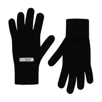Moschino Gants en Laine - Femme - Accessoires - Noir - Taille: L/Xl