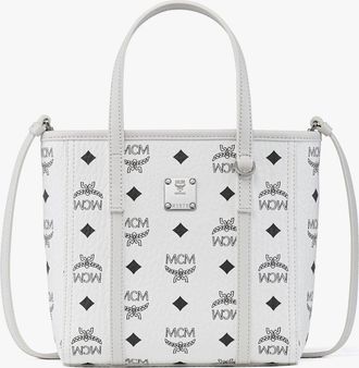 MCM Toni Shopper mit Reissverschluss oben in Visetos