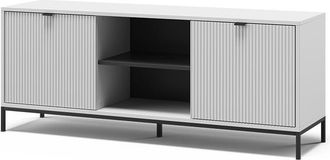 Vicco Lowboard Eliza, Weiß, 150 x 60 cm mit 2 Türen