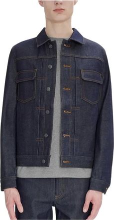 A.P.C. A.p.c., Homme, Vestes, Bleu, Taille: M Veste Jean Work