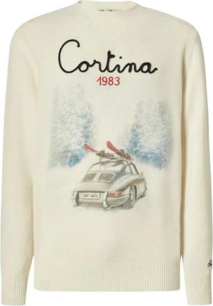 MC2 Saint Barth Homme, Pulls, Beige, Taille: XL Maille Ras du Cou