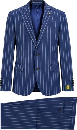 Luigi Bianchi Mantova Homme, Costumes, Bleu, Taille: M Single Breasted Suits