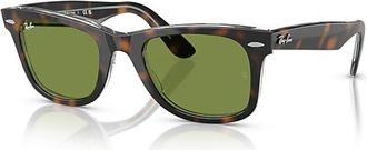 Ray-Ban Original Wayfarer Classic Sonnenbrillen Dunkel Havana Auf Multicolor Fassung Grün Glas 50-22