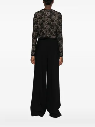 Elisabetta Franchi Lace Cardigan - Black