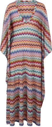 Missoni Femme, Blouses et Chemises, Multicolore, Taille: 40 FR Caftan de Plage Manches Chauve-Souris