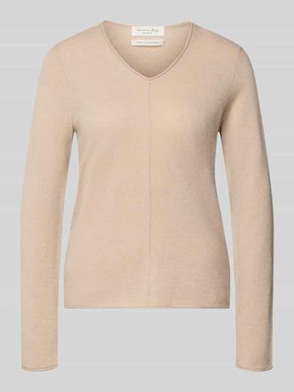 Christian Berg Strickpullover aus Kaschmir mit V-Ausschnitt