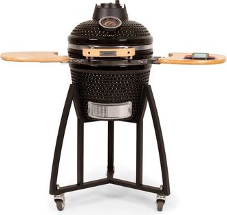 Patton Kamado barbecue c&eacute;ramique Premium 16 - Mod&egrave;le Compact - Noir