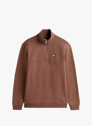 Tommy Hilfiger Sweat col montant zipp&eacute; avec logo brod&eacute;
