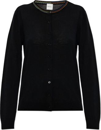 Paul Smith Femme, Pulls, Noir, Taille: 42 FR Cardigan en laine