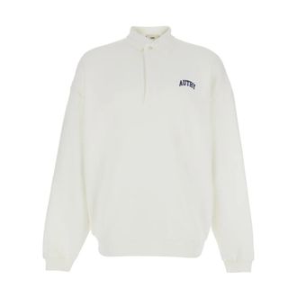 Autry Sweatshirt mit Polo-Kragen - - Sweatshirts & Hoodies - Herren - Wei&szlig; - S