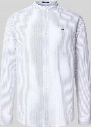 Tommy Jeans Regular Fit Freizeithemd aus Baumwoll-Leinen-Mix