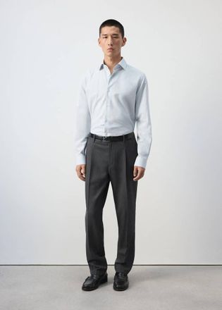 Mango Chemise 100 % coton slim-fit blanc - Homme - XXL - MANGO MAN