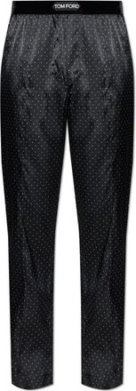 Tom Ford Homme, V&ecirc;tements de nuit et de d&eacute;tente, Noir, Taille: L Pantalon de Pyjama en Soie
