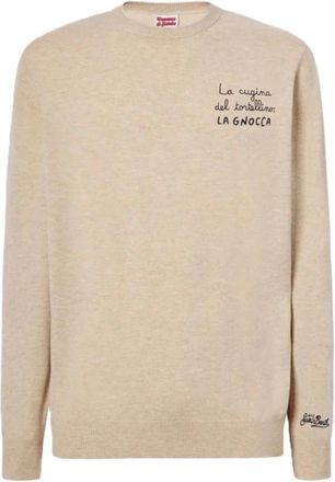 MC2 Saint Barth Homme, Pulls, Beige, Taille: XL Heron Light Embry Sweater