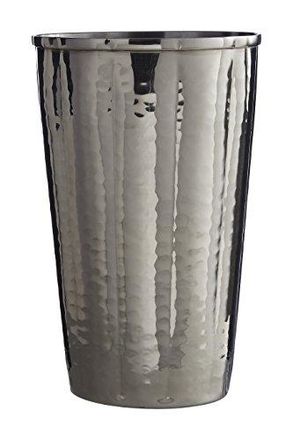 Premier Housewares Trinkglas, gehämmert Effect, Black Nickel beschichted