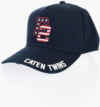 Dsquared2 Cotton Baseball Cap with Embroidered Monogram size One Size