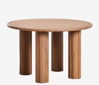 Sklum Sklum - Runder Gartentisch aus Akazienholz Ginara &Oslash;120 cm Akazie Braun