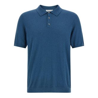 Roberto Collina Spongy Cotton Polo - - Tops - Herren - Blau - L