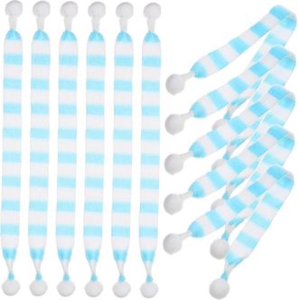 Valiclud Kleiner Weihnachtsschals aus Stoff 20 St&uuml;ck Kleine Puppenschals Gestreifte Strickschals f&uuml;r Weihnachtsdeko Selbstgemacht Puppen Weinflaschen und Festt