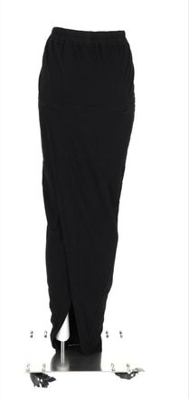 Rick Owens Womens Pull On Pillar Skirt Black Cotton