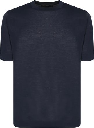 Dell'Oglio Homme, Tops, Bleu, Taille: 3XL T-shirts bleus pour hommes