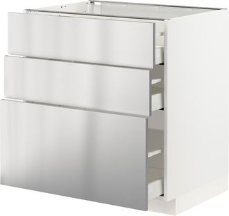 IKEA METOD / MAXIMERA Unterschrank mit 3 Schubladen