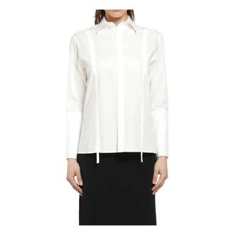 Yohji Yamamoto Broad Gather Detail Shirt - - Blouses & Shirts - Damen - Wei&szlig; - S