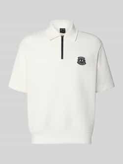 A|X Armani Exchange Loose Fit Poloshirt mit Label-Stitching