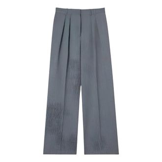 R&oacute;he Weite Beinhose Dunkelgrau Melange - - Trousers - Damen - Grau - M