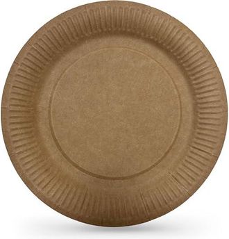 Algon Einwegteller, Größe 20 cm, robust und umweltfreundlich, ideal für Partys, Veranstaltungen und Versammlungen, 120 Stück