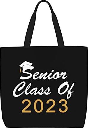 Generic Sac Fourre-Tout Promotion 2023 Sac &Agrave; Bandouli&egrave;re En Toile Avec Poign&eacute;es Personnaliser Sacs En Toile &Eacute;paule, Pour &Eacute;cole, Burea, Femmes, Tous Les Jours