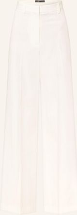 Maje Marlenehose Mit Leinen Und Glitzergarn weiss