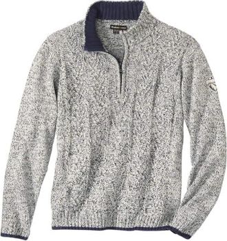 Atlasformen Pull Camioneur à Torsades Col Zippé - 3XL