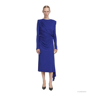 Versace Viscose Crepe Jersey Dress