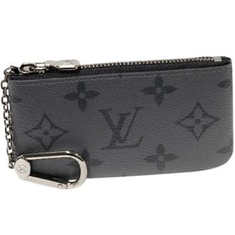 Louis Vuitton Pre-owned Monogram Eclipse Reverse Pochette Cl&eacute; 2way Schl&uuml;ssel- & M&uuml;nzetui - - Pre-owned - Herren - Grau - ONE SIZE