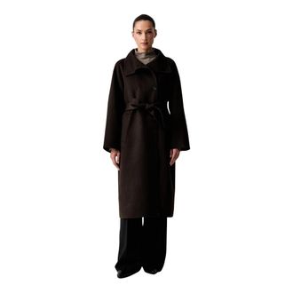 Marc O'Polo Einreihiger Mantel mit G&uuml;rtel - - Coats - Damen - Braun - L