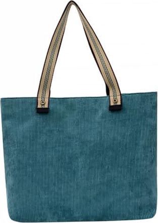 BESTONZON Paquet à Bandoulière Rétro en Velours Côtelé Vert Paquet Cabas pour Femme Léger et Polyvalent pour Voyage et Usage Quotidien