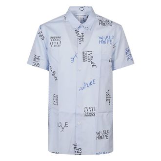 Comme Des Gar&ccedil;ons Homme, Chemises, Bleu, Taille: L Gingham Pocket Short Sleeve Shirt