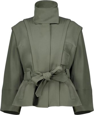 CHRISTOPHER ESBER Virelle Jacket - Femme - Vestes - Vert - Taille: 36 FR