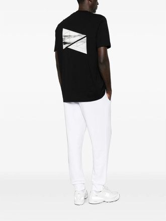 HUGO BOSS Logo-Embroidered Crew Neck T-Shirt - Black