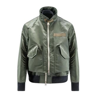 sacai Herren, Jacken, Gr&uuml;n, LGr&ouml;&szlig;e