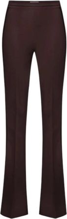 Elisabetta Franchi Femme, Pantalons, Brun, Taille: 46 FR Pantalon &agrave; rabats