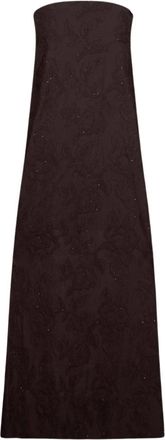 Liu Jo Femme, Robes, Brun, Taille: 42 FR Strass Fiori