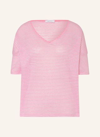 Darling Harbour Darling Harbour T-Shirt Aus Leinen rosa