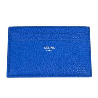 Celine Pre-owned Card case - Femme - Pre-owned - Bleu - Taille: ONE Size