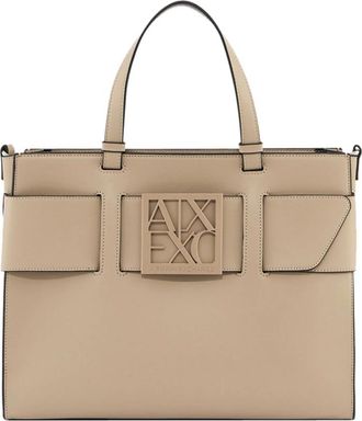 A|X Armani Exchange Femme, Sacs, Beige, Taille: ONE Size Sac Shopper
