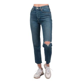 Re/Done Kr&uuml;mmte Jeans - - Jeans - Damen - Blau - W25
