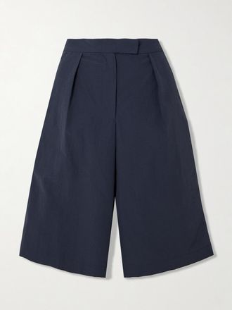 Conner Ives Short En Tissu &Agrave; Plis - Bleu