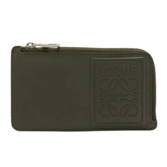 Loewe Pre-owned Anagram Leder M&uuml;nz- und Kartenetui - - Pre-owned - Damen - Gr&uuml;n - ONE SIZE
